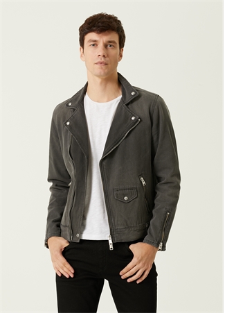 Allsaints Erkek Burgess Antrasit Denim Mont Gri S EU Allsaints Erkek Burgess Antrasit Denim Mont Gri S EU