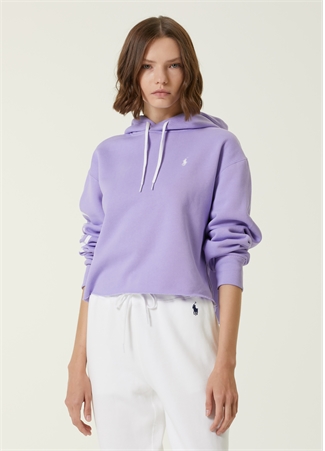 Polo Ralph Lauren Kadın Lila Kapüşonlu Logo Baskılı Sweatshirt Mor L EU Polo Ralph Lauren Kadın Lila Kapüşonlu Logo Baskılı Sweatshirt Mor L EU