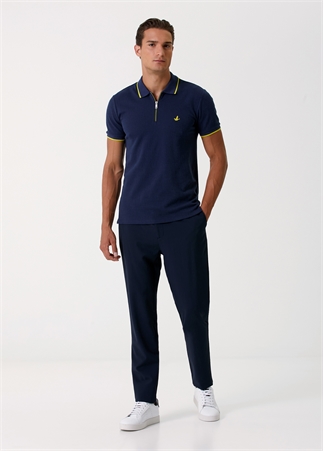 Beymen Club Erkek Lacivert Beli Kordonlu Pantolon 58 Beymen Club Erkek Lacivert Beli Kordonlu Pantolon 58