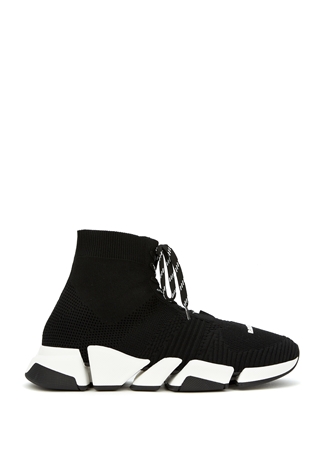 Balenciaga Erkek Speed 02 Lace Up Siyah Logolu Sneaker 40 EU Balenciaga Erkek Speed 02 Lace Up Siyah Logolu Sneaker 40 EU