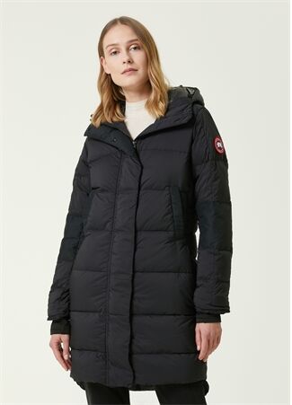 Canada Goose Kadın Alliston Siyah Kapüşonlu Mont S EU