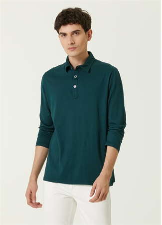 Kiton Erkek Yeşil Polo Yaka Triko L EU Kiton Erkek Yeşil Polo Yaka Triko L EU