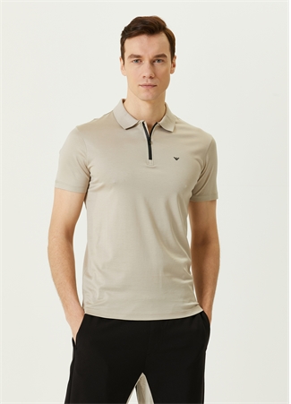 Emporio Armani Erkek Bej Polo Yaka Logolu T-shirt S EU Emporio Armani Erkek Bej Polo Yaka Logolu T-shirt S EU