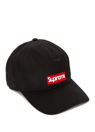 8-Bit by Mhrs Erkek Siyah Nakışlı Şapka EU