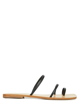 Outpost Kadın Strappy Siyah Deri Terlik 38 Outpost Kadın Strappy Siyah Deri Terlik 38