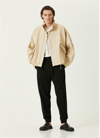 Wooyoungmi Erkek Siyah Pilili Pantolon 46 It Wooyoungmi Erkek Siyah Pilili Pantolon 46 It