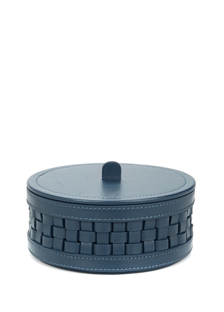 Beymen Home Marine Large Örgü Dokulu Deri Dekoratif Kutu Lacivert Beymen Home Marine Large Örgü Dokulu Deri Dekoratif Kutu Lacivert