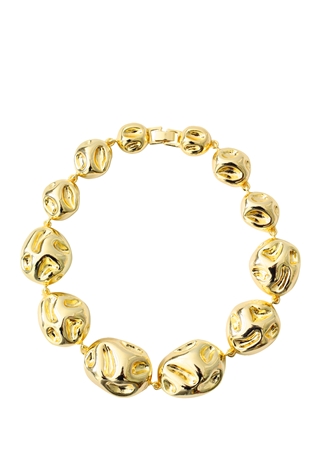 Ponponiere Kadın Aquila Gold Geometrik Top Formlu Kolye Altın Rengi EU Ponponiere Kadın Aquila Gold Geometrik Top Formlu Kolye Altın Rengi EU