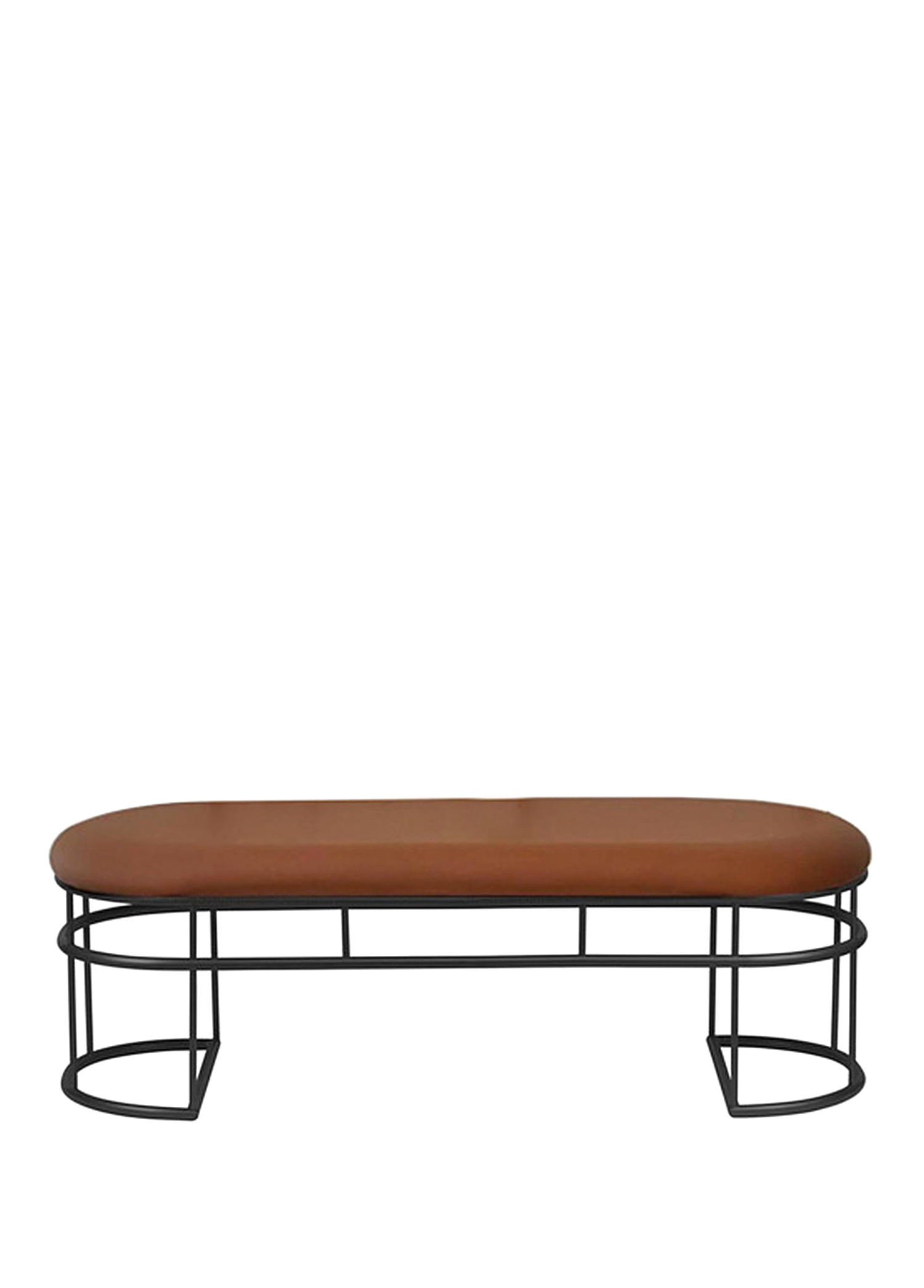 Gotwob - Metal Taba Deri Bench - Taba