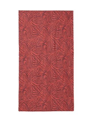 Beymen Hediye Kadın Kiremit Desenli Şal Kırmızı EU