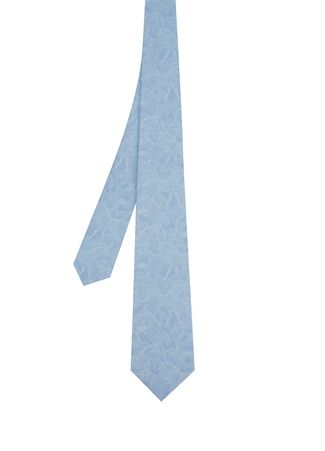 Pal Zileri Erkek Lacivert Zebra Desenli İpek Kravat EU