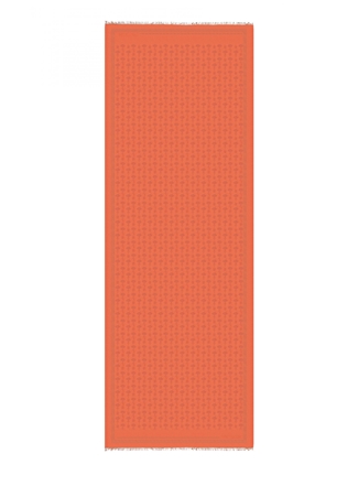 Imannoor Kadın Carnation Logo Turuncu İpek Şal EU