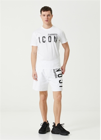 Dsquared2 Erkek Beyaz Logo Detaylı Bermuda S EU Dsquared2 Erkek Beyaz Logo Detaylı Bermuda S EU