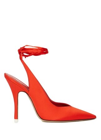 The Attico Kadın Venus Mercan Saten Topuklu Ayakkabı Kırmızı 36 EU