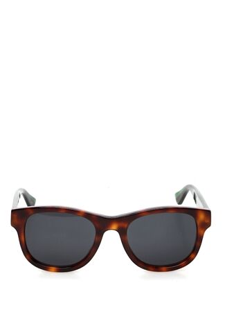 Gucci Erkek Kahverengi Desenli Güneş Gözlüğü 52 EU