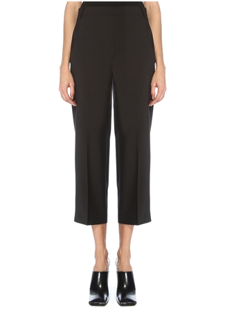 Tibi Kadın Siyah Normal Bel Crop Pantolon 2 US