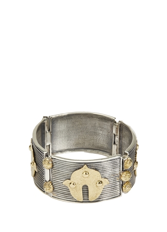 Urart Kadın Çatma Figür Detaylı Altın Rengi Bilezik EU Urart Kadın Çatma Figür Detaylı Altın Rengi Bilezik EU