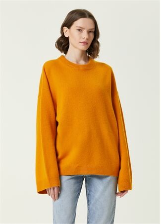 Toteme Kadın Turuncu Bisiklet Yaka Yün Kazak Xs Eu Toteme Kadın Turuncu Bisiklet Yaka Yün Kazak Xs Eu