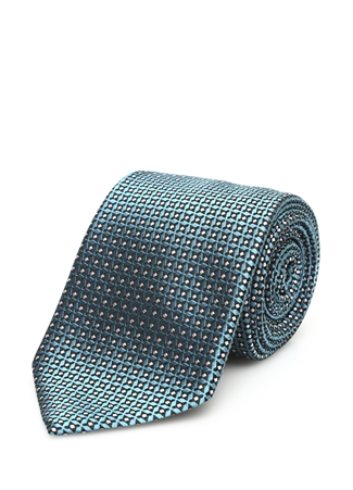 Zegna Erkek Yeşil Mikro Desenli İpek Kravat EU Zegna Erkek Yeşil Mikro Desenli İpek Kravat EU