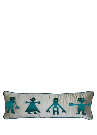 Atölye11 İnsan Motifli 26x70 cm İpek Dekoratif Yastık Çok Renkli Atölye11 İnsan Motifli 26x70 cm İpek Dekoratif Yastık Çok Renkli