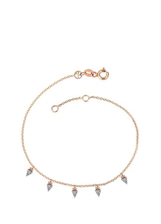 Kısmet by Milka Kadın 5 Mızraklı Pırlantalı Altın Rengi Bileklik EU