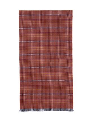 Beymen Club Kadın Turuncu Ekoseli Atkı EU