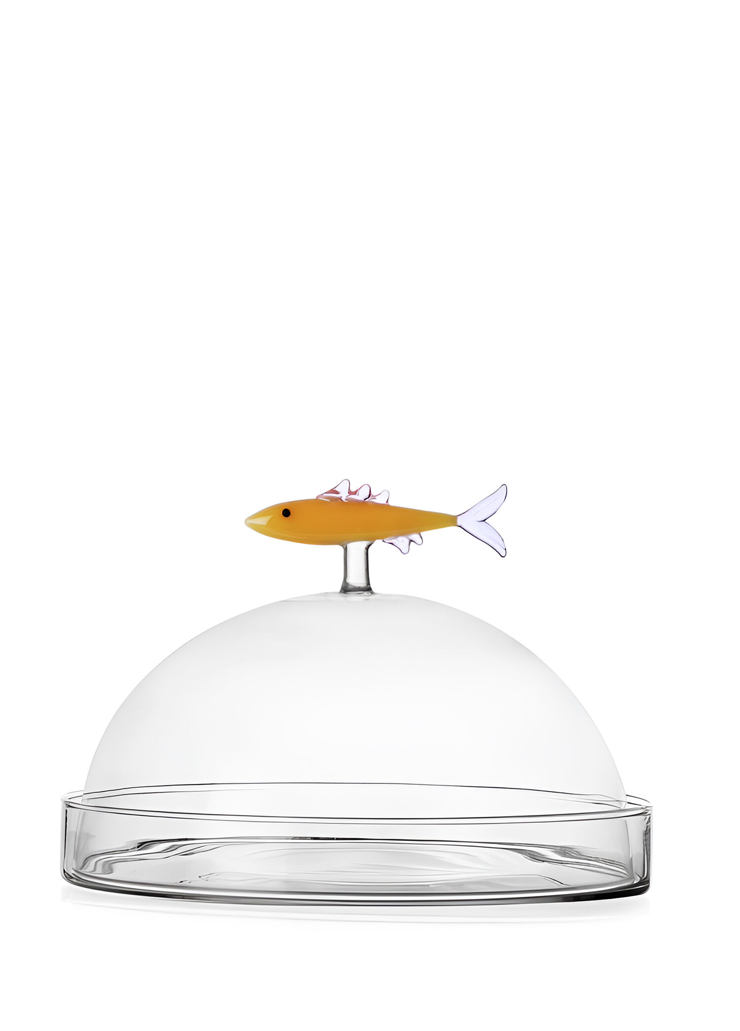 Ichendorf Milan - Glass Storage Container with Sardine Figure