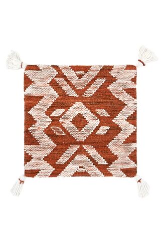 Bloomingville Bej Kahverengi Desenli Yün Dekoratif Yastık Kılıfı