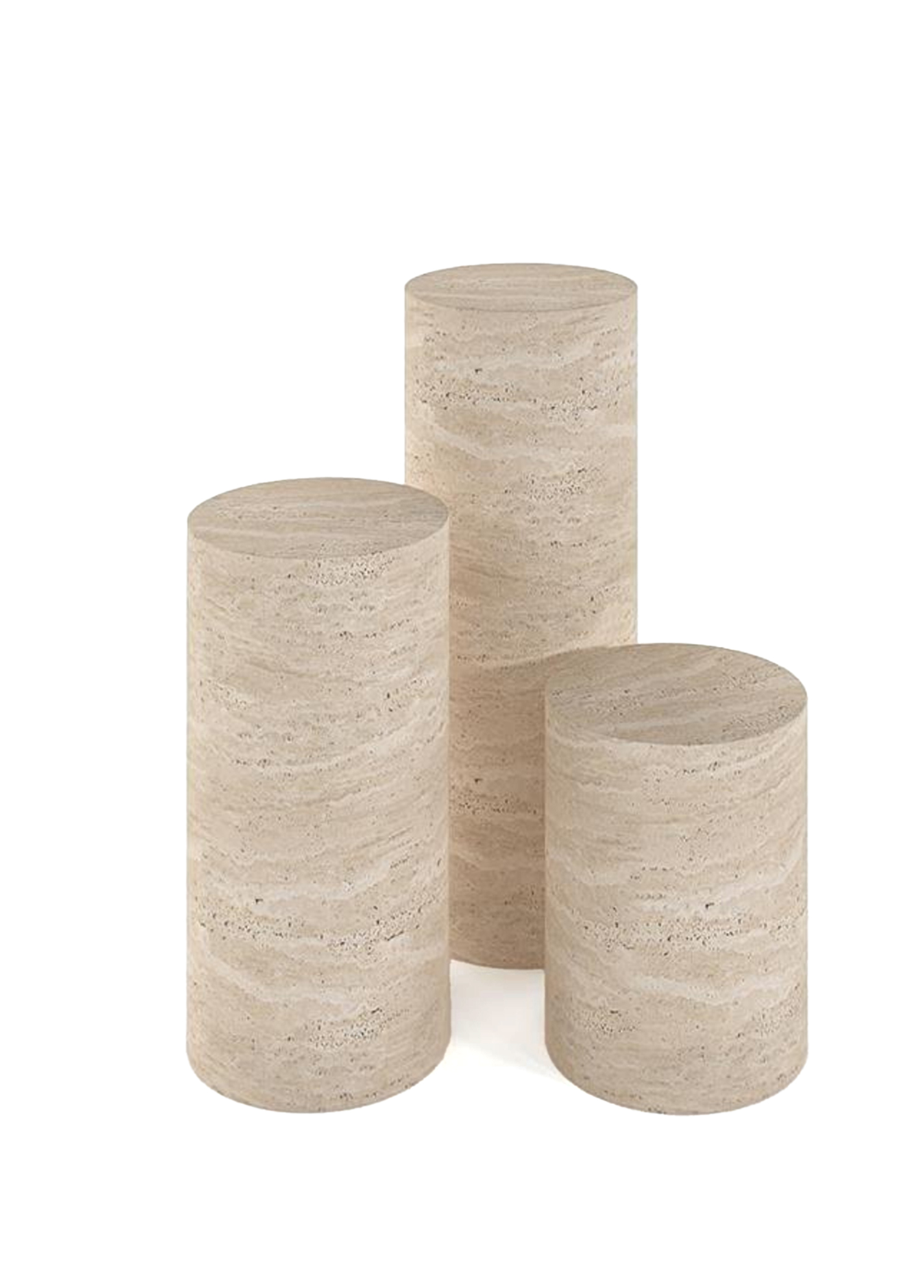 Kein - Valeria Travertine Side Table