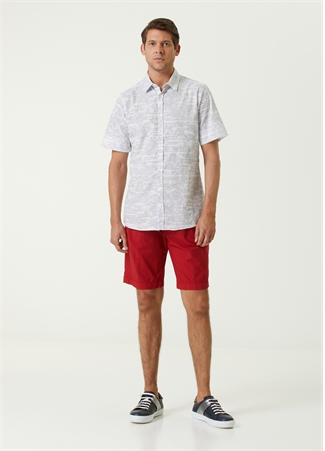 Palzileri Lab Erkek Kırmızı Normal Bel Çift Pilili Bermuda 50 IT Palzileri Lab Erkek Kırmızı Normal Bel Çift Pilili Bermuda 50 IT