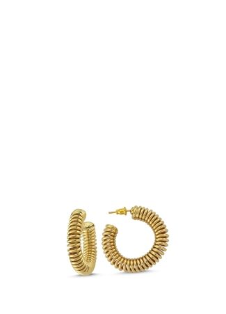 Lisalina Kadın Baby Heli Altın Rengi Kaplama Küpe EU