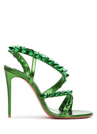 Christian Louboutin Kadın Yeşil Süet Sandalet 36 Eu Christian Louboutin Kadın Yeşil Süet Sandalet 36 Eu