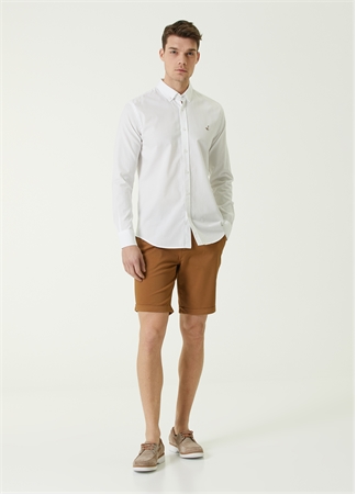 Beymen Club Erkek Regular Fit Taba Logolu Şort Kahverengi 46 Beymen Club Erkek Regular Fit Taba Logolu Şort Kahverengi 46