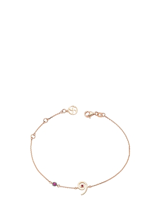 Bee Goddess Kadın Elpi Ruby Taşlı Altın Rengi Bileklik EU IT Bee Goddess Kadın Elpi Ruby Taşlı Altın Rengi Bileklik EU IT
