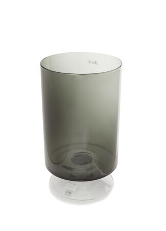 Fink Gri Ayaklı Cam Vazo