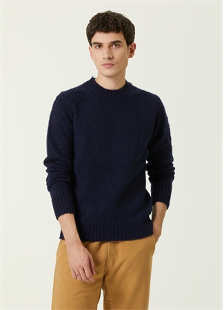 Aspesi Erkek Lacivert Yün Kazak 46 IT Aspesi Erkek Lacivert Yün Kazak 46 IT