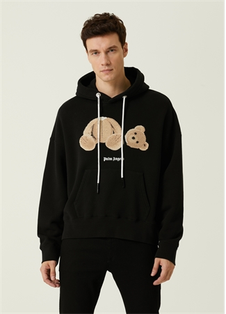 Palm Angels Erkek Siyah Kapüşonlu Ayıcık Baskılı Logolu Sweatshirt M Eu Palm Angels Erkek Siyah Kapüşonlu Ayıcık Baskılı Logolu Sweatshirt M Eu