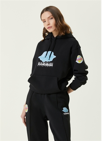 Napapijri Kadın Sweatshirt Siyah L Eu Napapijri Kadın Sweatshirt Siyah L Eu