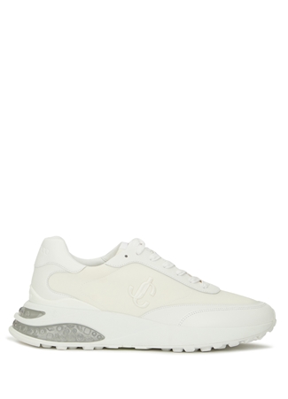 Jimmy Choo Erkek Beyaz Logo Detaylı Sneaker 40 EU