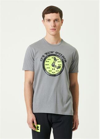 Under Armour Erkek Keep Run Weird Graphic Gri T-shirt S EU