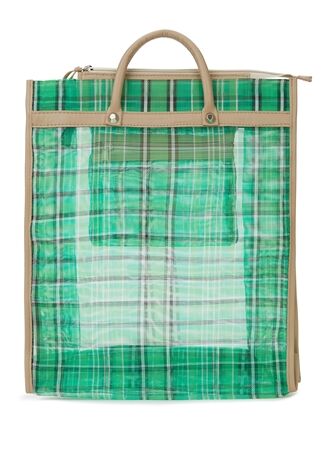 Tepito Bags Kadın Yeşil Çizgili Alışveriş Çantası EU Tepito Bags Kadın Yeşil Çizgili Alışveriş Çantası EU