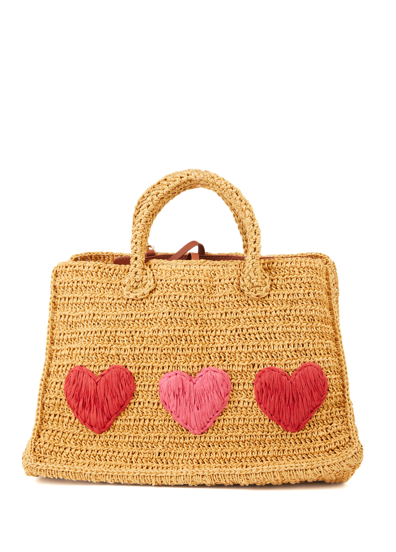 Mehry Mu - Terra In Love Tote Naturel Kadın Rafya Çanta - Naturel