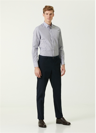 Beymen Collection Erkek Lacivert Normal Bel Pantolon 46 IT