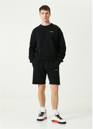 Off-White Erkek Siyah Logo Detaylı Bermuda S EU Off-White Erkek Siyah Logo Detaylı Bermuda S EU