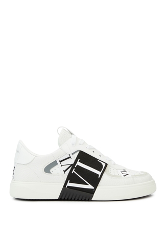 Valentino Garavani Kadın Siyah Beyaz Logo Bant Detaylı Deri Sneaker 36 EU Valentino Garavani Kadın Siyah Beyaz Logo Bant Detaylı Deri Sneaker 36 EU