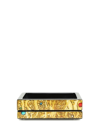 Pacific Connections Golden Jewels İşlemeli Ahşap Sabunluk Altın Rengi Pacific Connections Golden Jewels İşlemeli Ahşap Sabunluk Altın Rengi