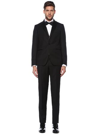 Pal Zileri Erkek Siyah Kelebek Yaka Yün Smokin 52 IT