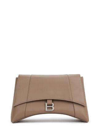 Balenciaga Kadın Downtown Medium Vizon Deri Omuz Çantası Bej EU Balenciaga Kadın Downtown Medium Vizon Deri Omuz Çantası Bej EU