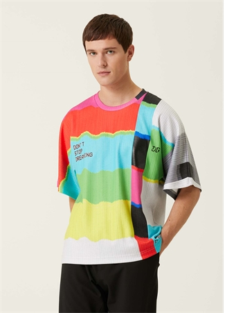 Dolce&Gabbana Erkek Colorblocked Logolu T-shirt 44 IT