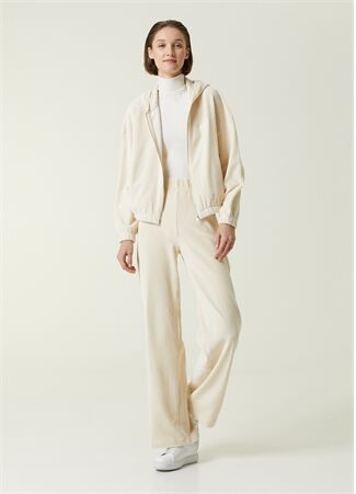 CK Jeans Kadın Bej Kadife Jogger Pantolon M EU